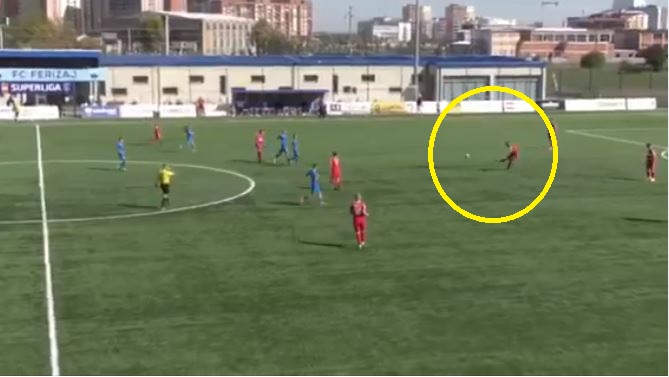 E rrallë: Në Kosovë shënohet nga 75 metra, futbollisti i "SHF Kurda ...