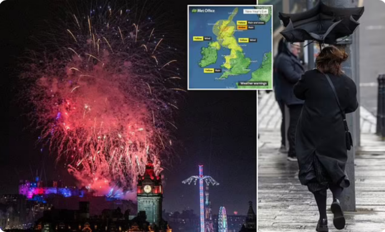 Mbretëria e Bashkuar në alarm për shi, borë dhe erëra të forta në natën ...