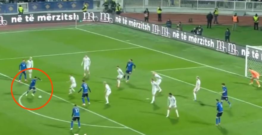 GOOOOOL: Dellova realizon super gol ndaj Islandës - GazetaBlic